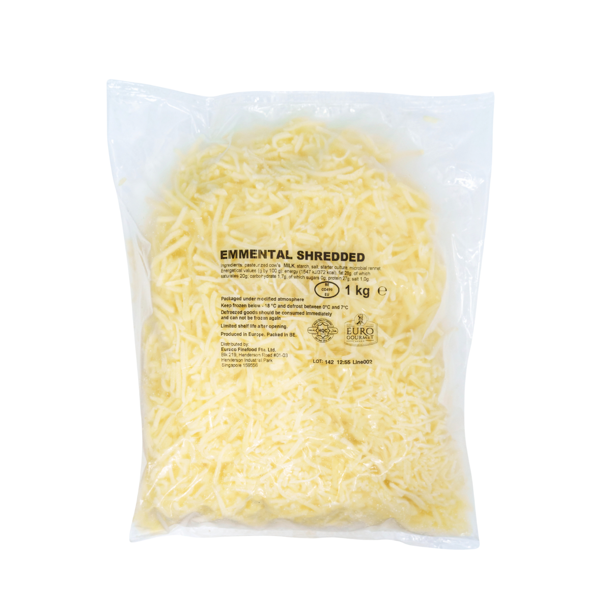 Cheese Emmental Shredded Frozen 1kg – ShopEuraco