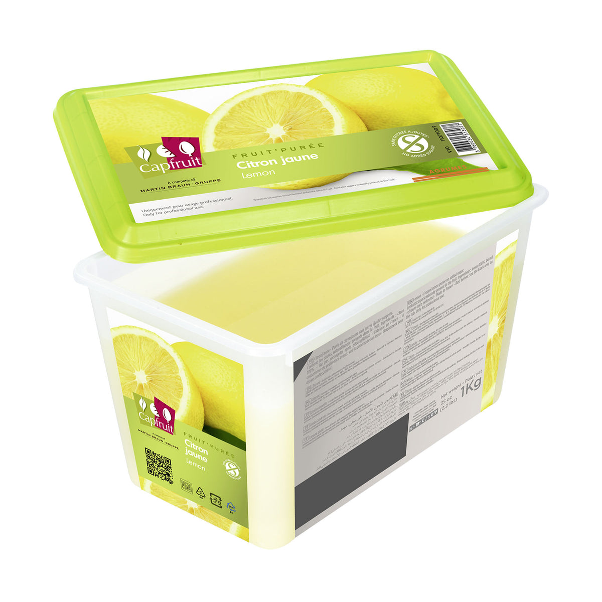 Puree Lemon 100% 1kg, Frozen – ShopEuraco