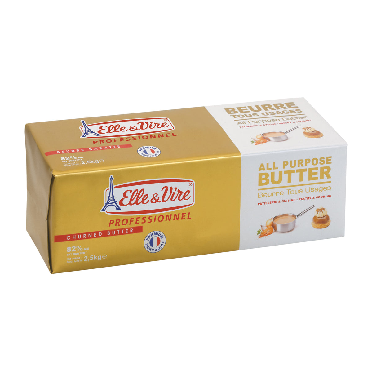 Butter Block 82% Fat Unsalted 2.5kg - carton – ShopEuraco